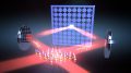 Laser Loop Acts as a Mechanical Spring to Couple Quantum Systems Over a ...