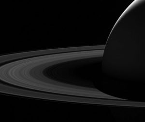 One of the Last Images of Saturn's Dark Side from Cassini