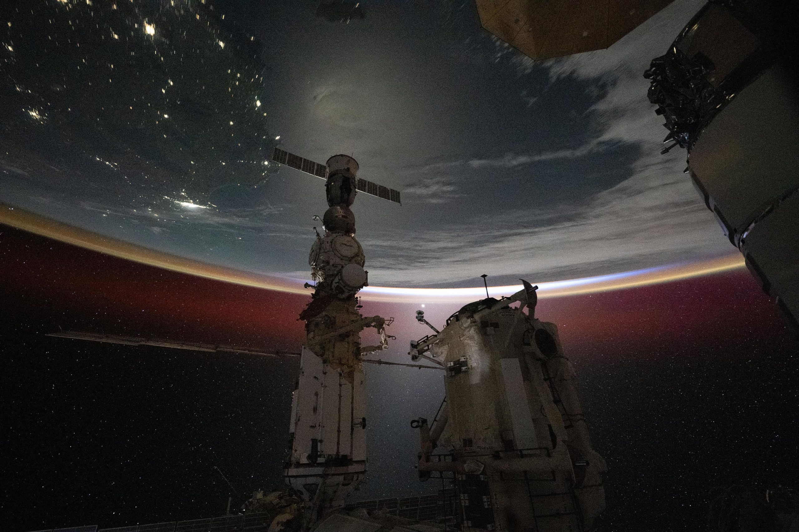 International Space Station Sunset