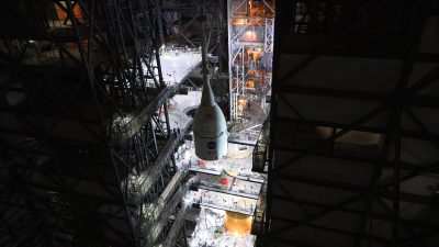 One Step Closer: Orion Spacecraft Stacked on Top SLS Rocket for NASA’s ...