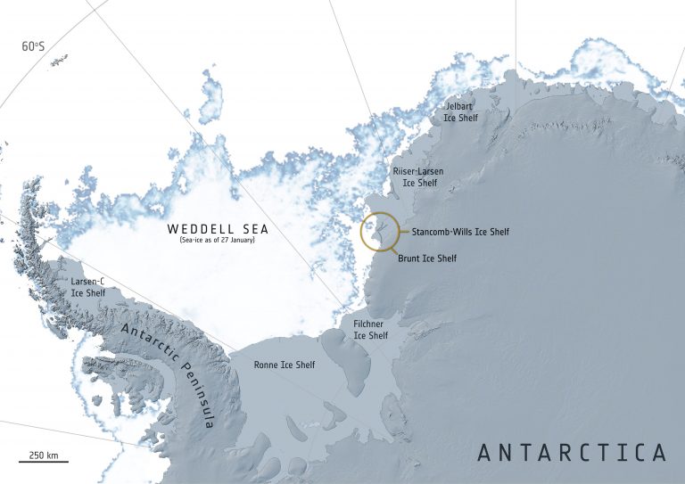 Is the Brunt Ice Shelf in Antarctica on the Brink?