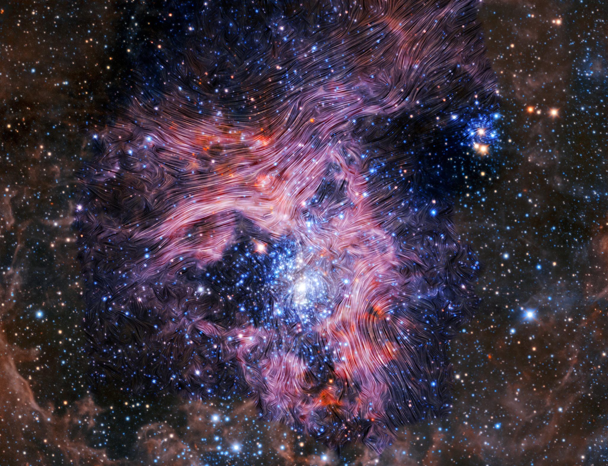 Tarantula Nebula’s Magnetic Maelstrom: Secret Ingredient to Surprising ...