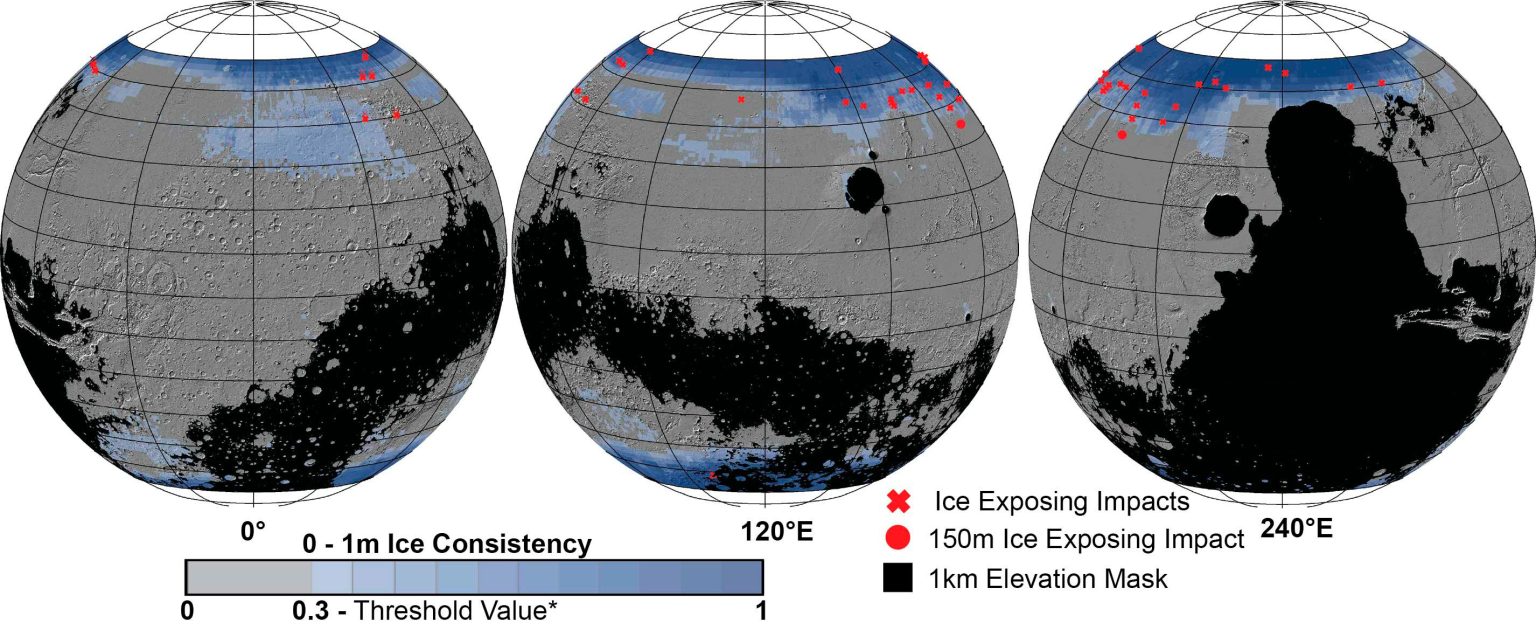 Cold Case Solved: NASA Maps Reveal Mars’ Hidden Ice Stashes