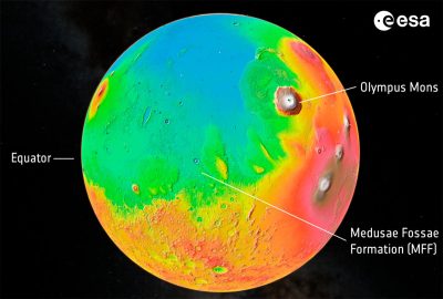 Mars Express Reveals Hidden Ice Reserves at Mars’s Equator