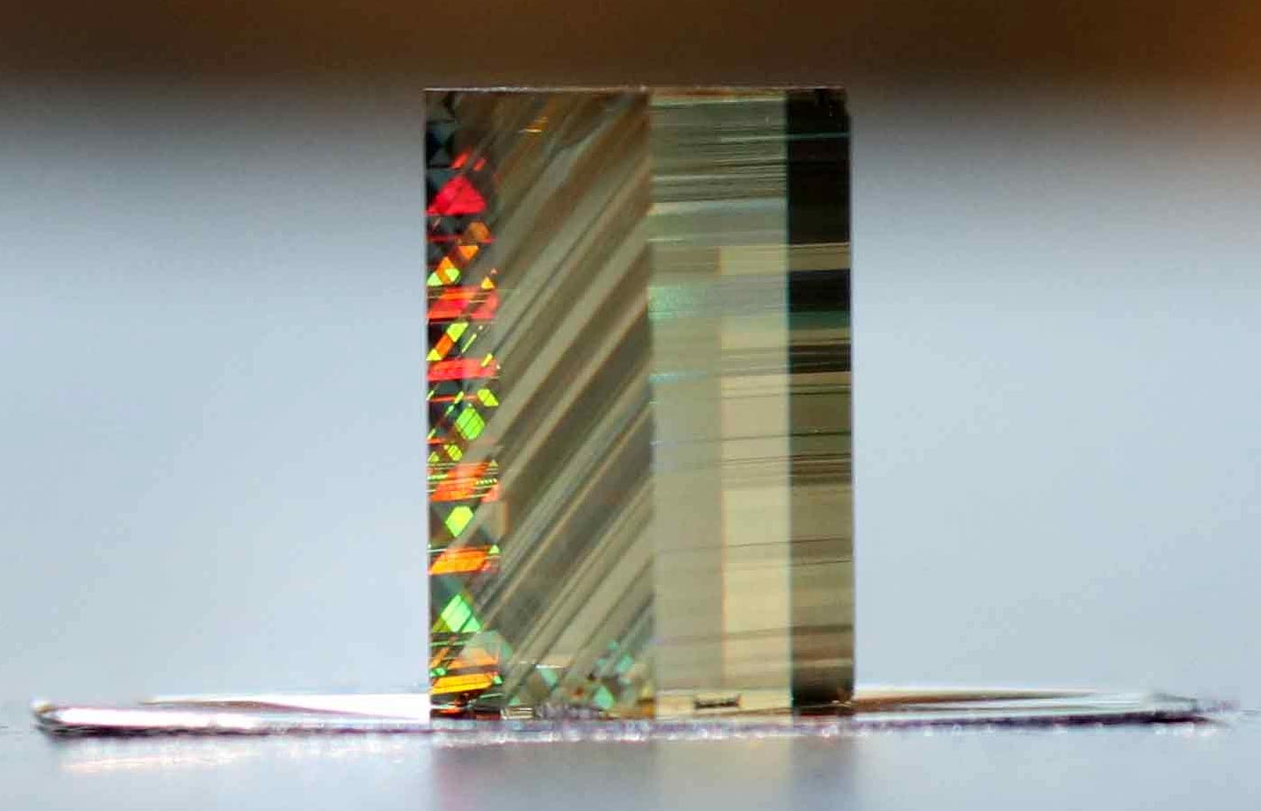 Mechanically Imprinting Atoms in Ferroelectric Ceramic