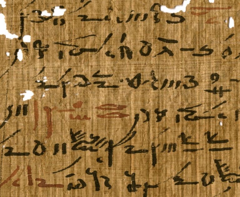 Ancient Writing Practices Unveiled by Red and Black Ink From Egyptian ...