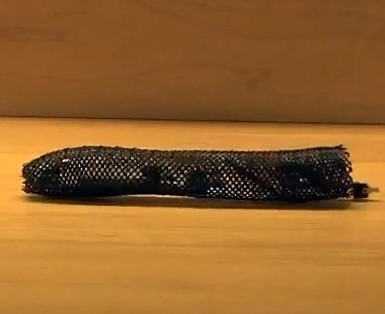 Meshworm, A Soft Autonomous Robot That Moves Like an Earthworm