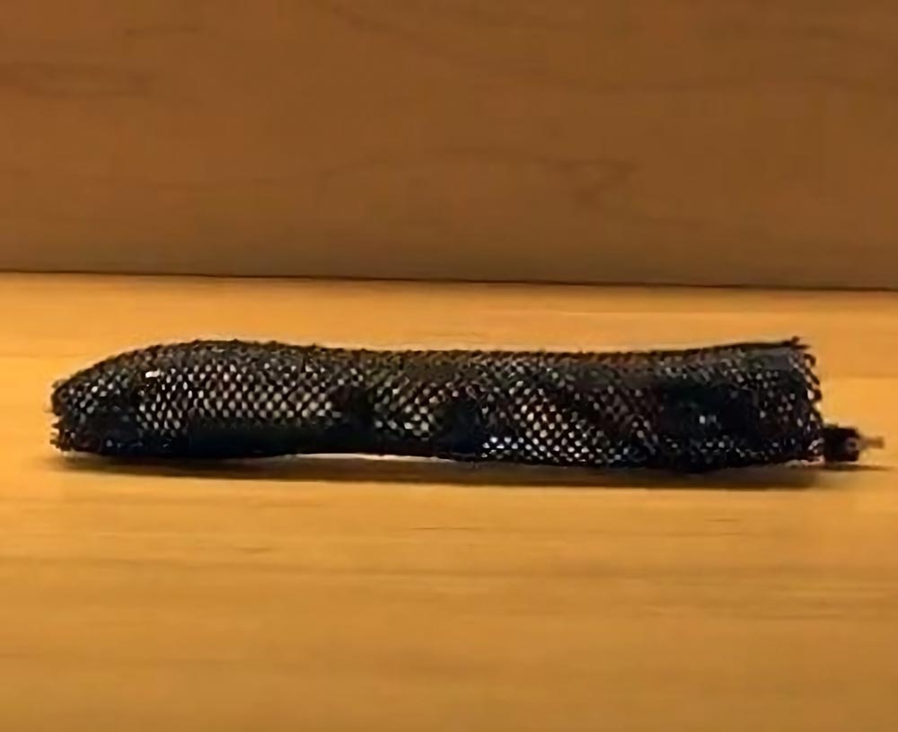 Meshworm, A Soft Autonomous Robot That Moves Like an Earthworm
