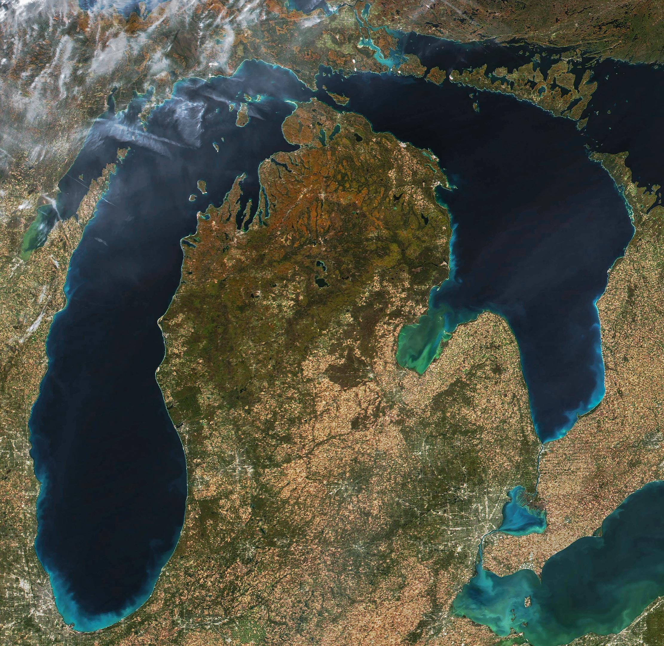 Witness Michigan’s Stunning Fall Transformation From Space