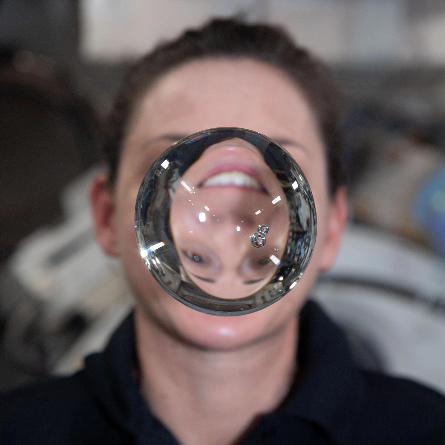 Incredible Image of NASA Astronaut Nicole Mann Refracted Through a ...
