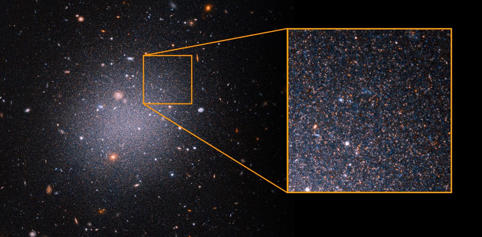 Strange Ghostly Galaxies Lacking Dark Matter Confirmed by Hubble Data