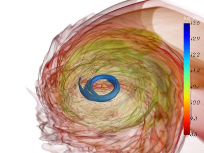 Unique “Bang” in Simulations Created by Unequal Neutron-Star Mergers