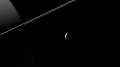 Cassini Image of Tethys and Saturn's Rings