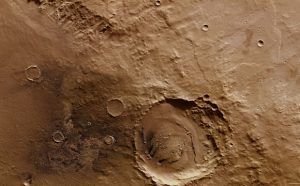 Mars Express Image of the Rim of the Schiaparelli Crater