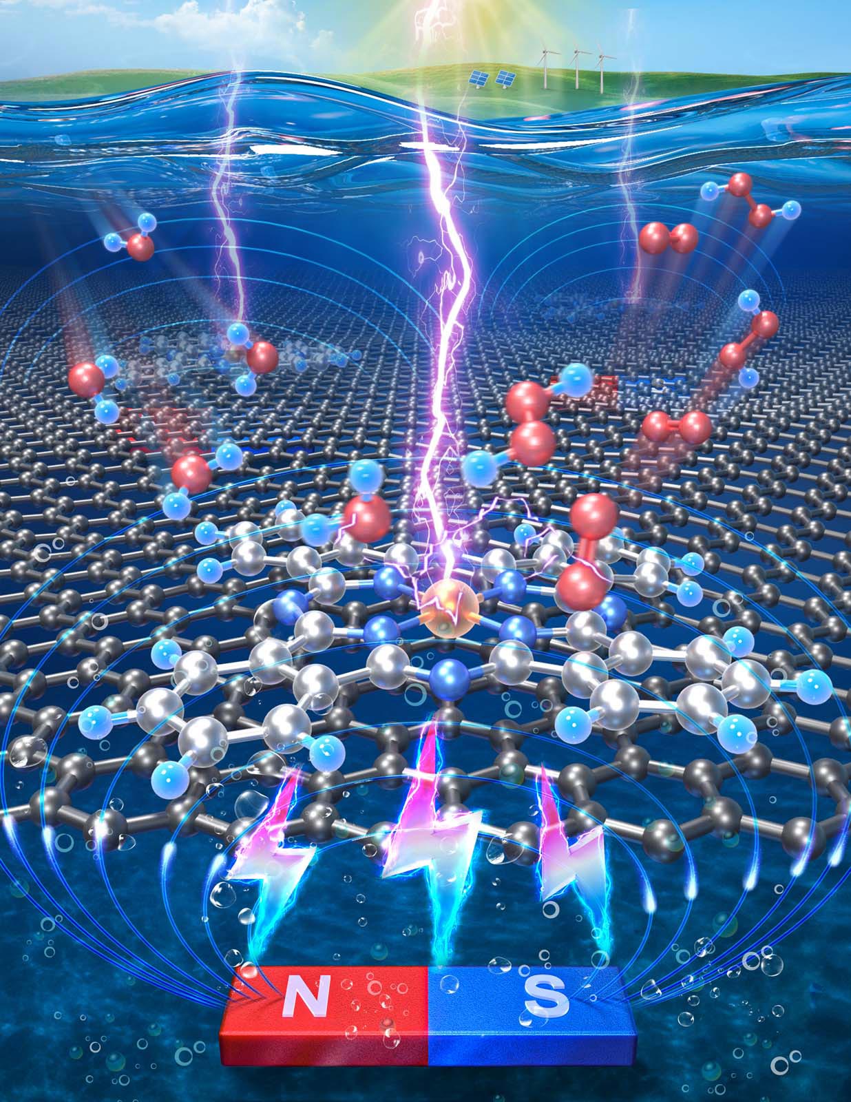 Magnetic Fields Supercharge Hydrogen Peroxide Production