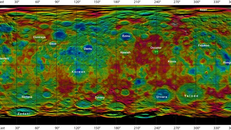 Dawn Spacecraft Reveals New Maps and Insights about Ceres