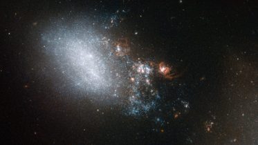 Hubble Views the Warped Appearance of Galaxy NGC 4490