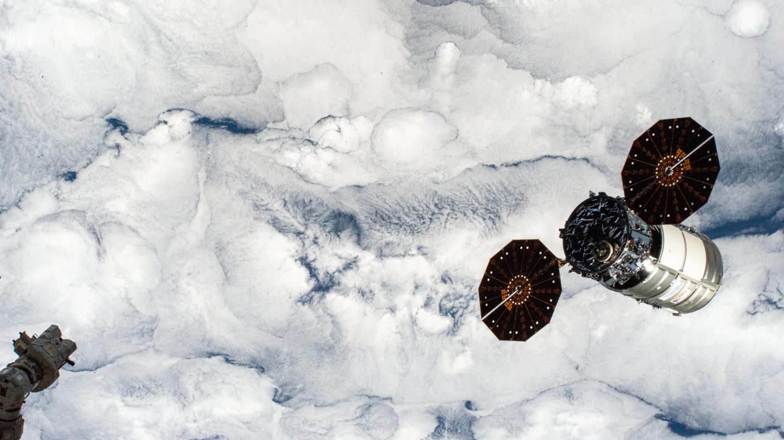 Cygnus Space Freighter Departs International Space Station