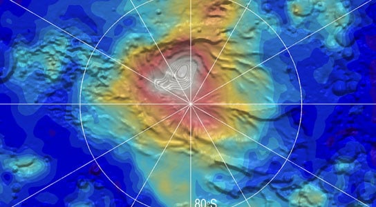 NASA Data Suggests "Dry Ice" Snowfall on Mars