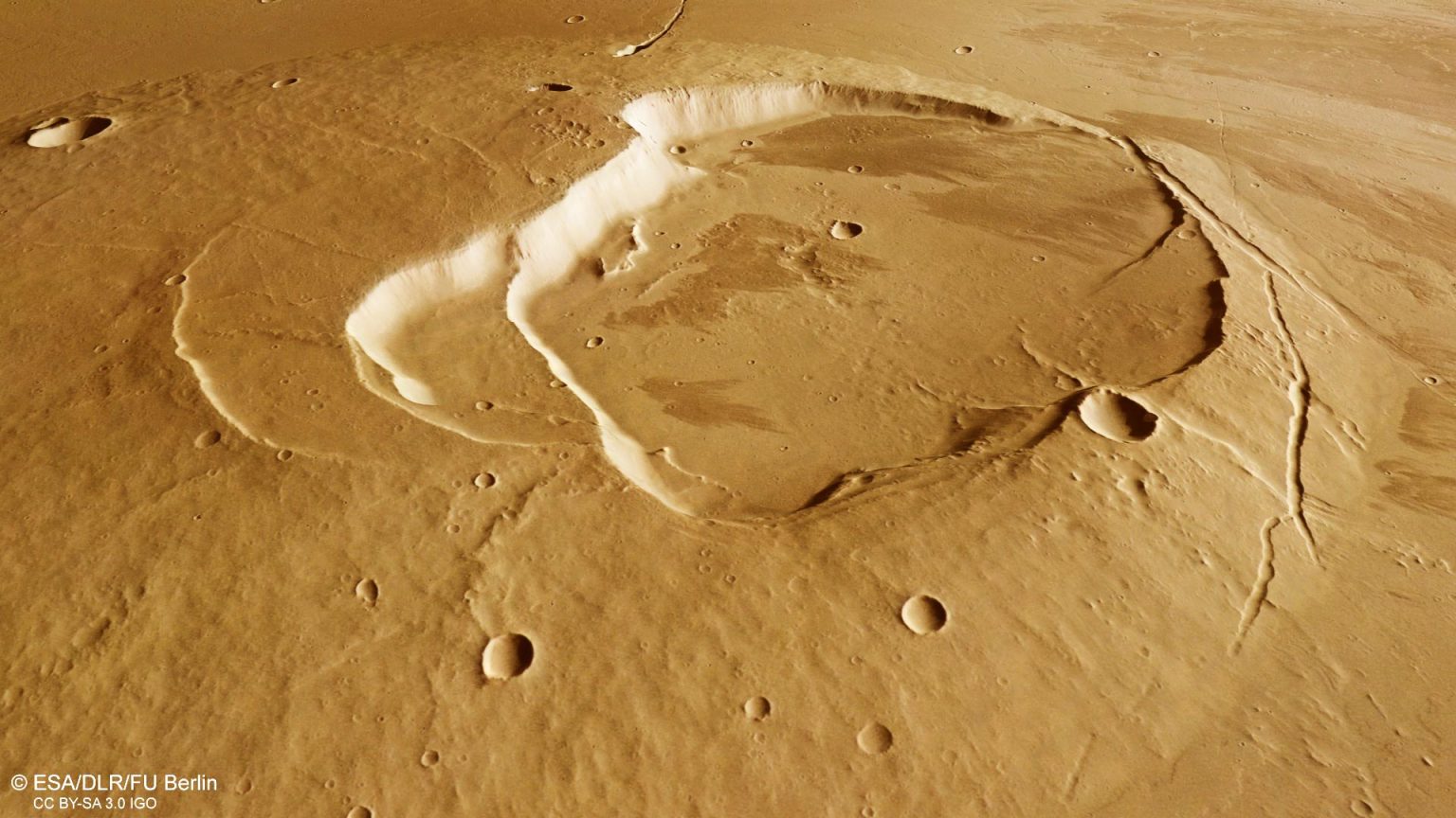 Mars Express: Making a Splash in a Lava Sea