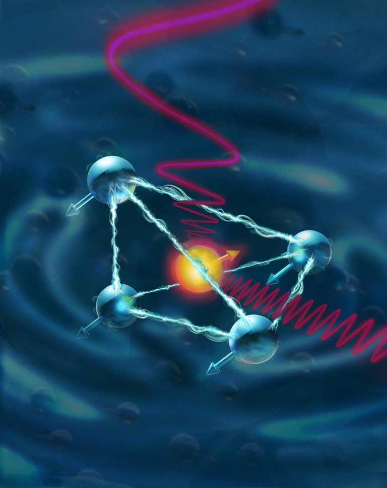 Chaining Atoms Together Using Nuclear Spins Yields Quantum Storage
