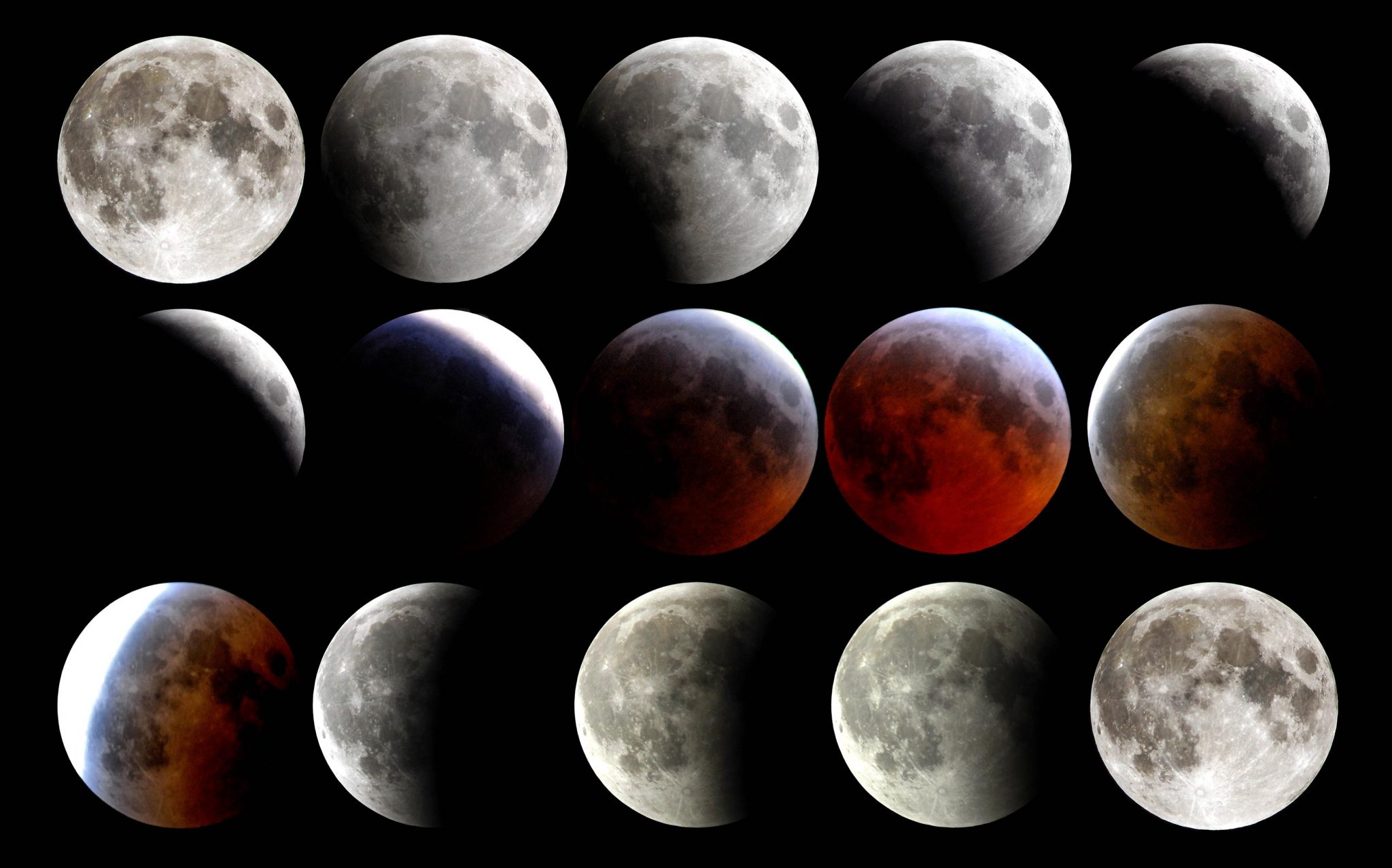 Super Lunar Event: Supermoon! Red Blood Lunar Eclipse! All Happening at ...