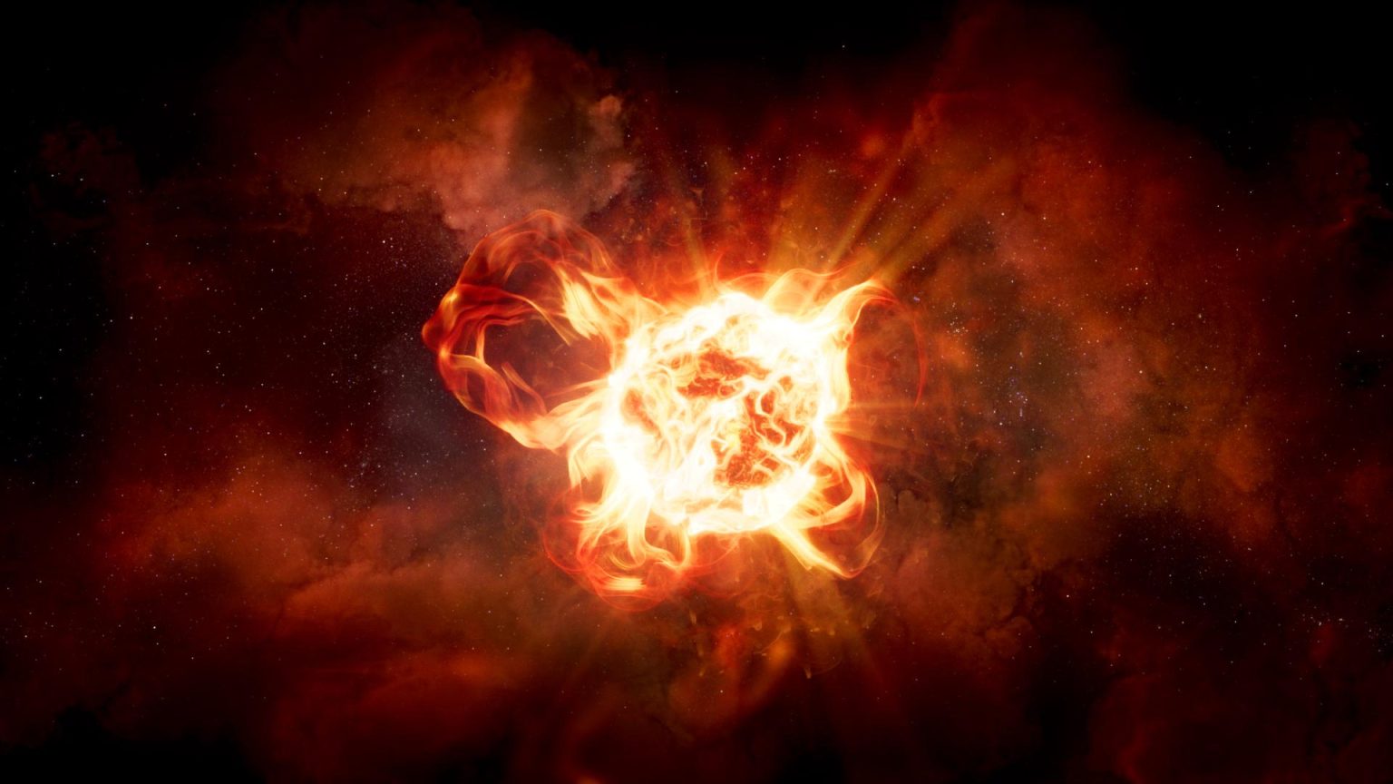Watching the Violent Death of a Rare, Extreme Supergiant Star