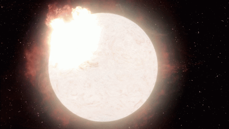 Astronomers Discover Clouds of Glowing Hydrogen Gas around a Red ...