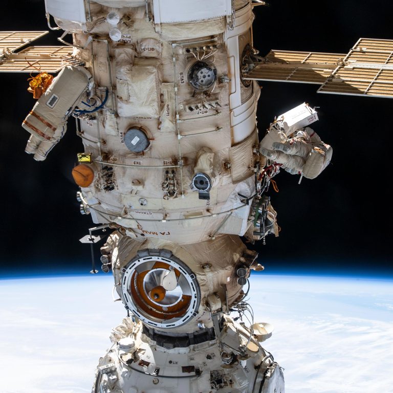 Russian Cosmonauts Exit International Space Station To Activate New ...