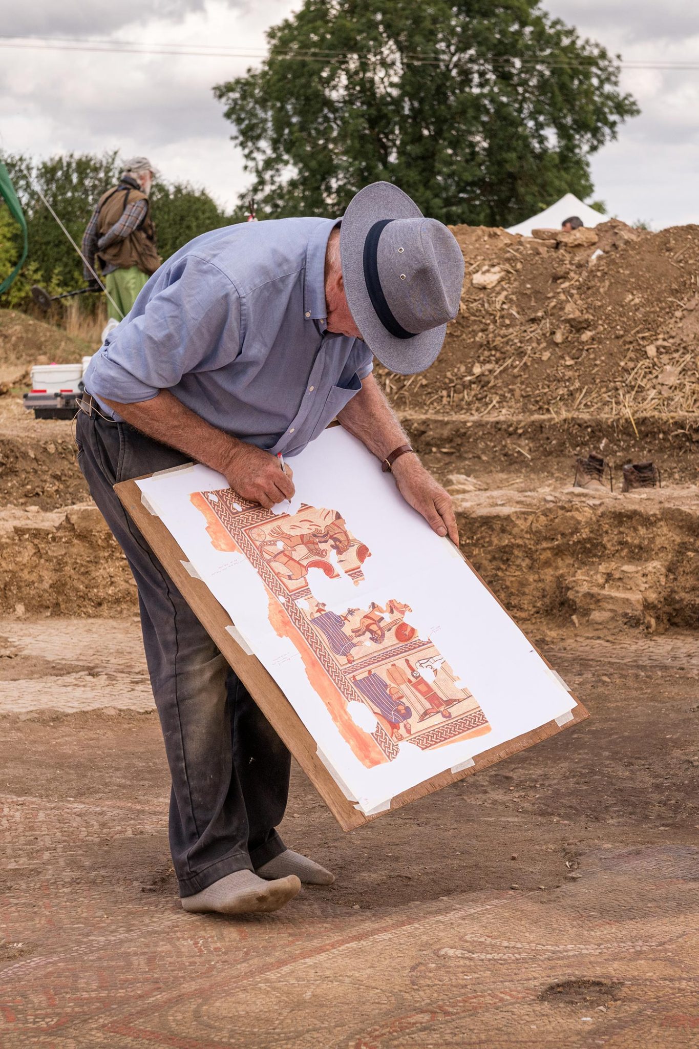 Extraordinary Roman Mosaic and Villa Complex Discovered Beneath Farmer ...