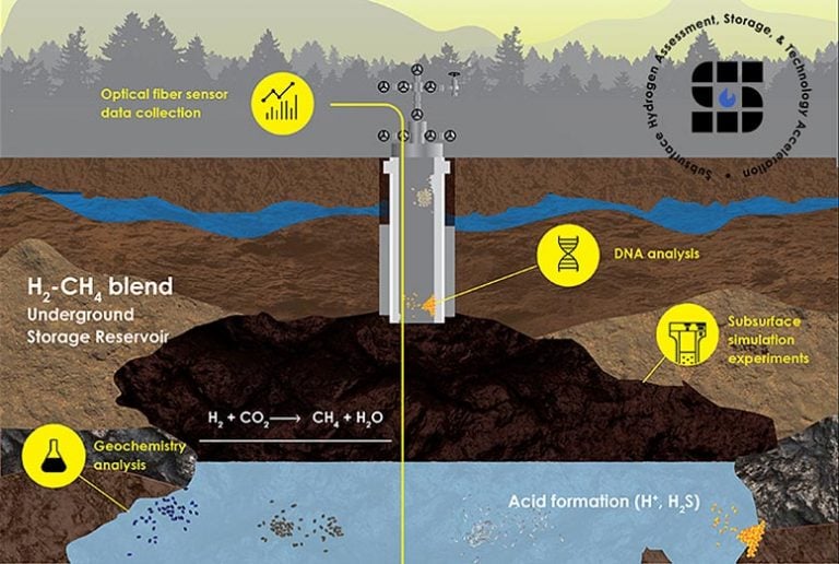 Viability of Large-Scale Hydrogen Storage in Geologic Formations