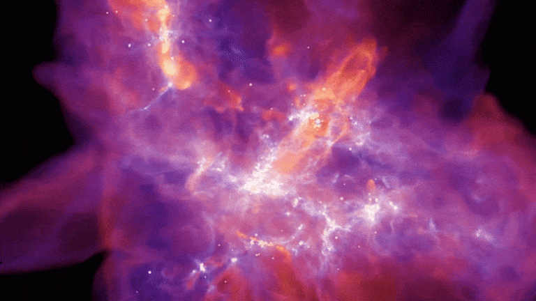 Nebula Churns Out Massive B-Type Stars in New Hubble Image