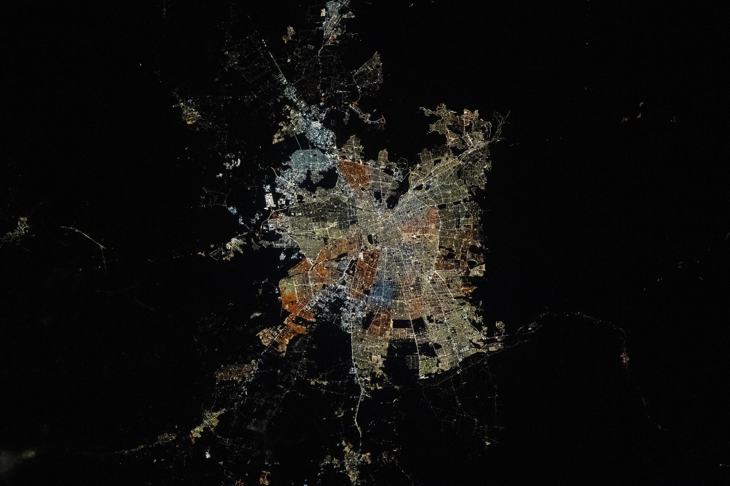 See Santiago Sparkle From the International Space Station