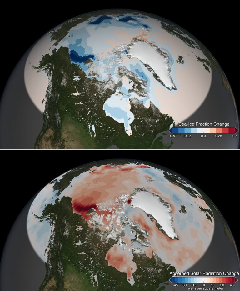 NASA Satellites Show Arctic Ocean is Absorbing More of the Sun's Energy