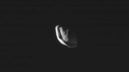 NASA's Cassini Spacecraft Reveals the Strange Shape of Saturn's Moon Pan