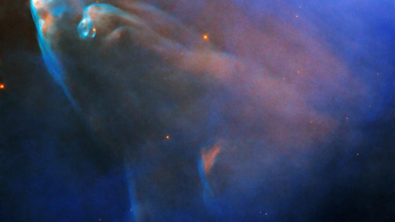 Hubble Spots a Pulsing Stellar Jet in Running Man Nebula That Stretches ...
