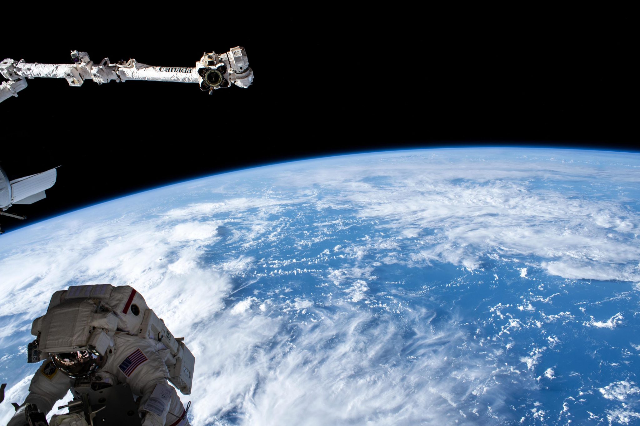 NASA Astronauts Complete Spacewalk for Space Station Solar Array Upgrades