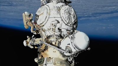 Cosmonauts Successfully Deploy Radiator During 5-Hour Spacewalk on ISS
