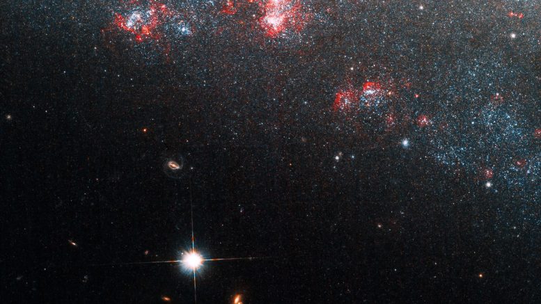 Hubble Telescope Views the Center of NGC 247