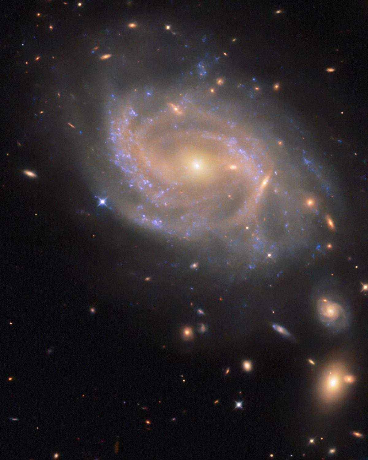 NASA’s Hubble Spots Blinding Explosion in a Distant Spiral Galaxy
