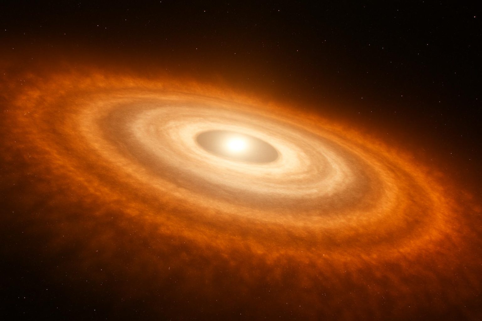 JWST Detects Puzzling Absence of Water in Strange Planet-Forming Disk