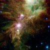 Stellar Snowflake Cluster Spotted by Spitzer Space Telescope