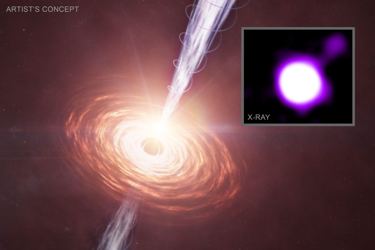 NASA Detects 11-Billion-Year-Old Black Hole Jet Lit by the Big Bang