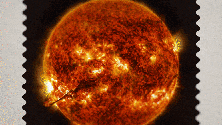 Gorgeous New Sun Science Stamps Highlight a Decade of Sun-Watching From ...