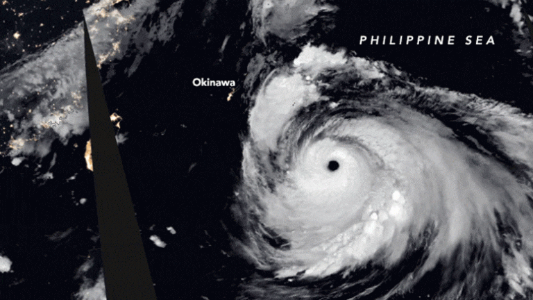 NASA Satellites View Super Typhoon Haiyan