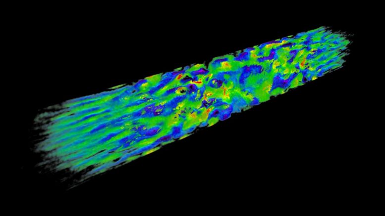 Reverse Shock Wave Racing Inward at 1000 Times the Speed of Sound