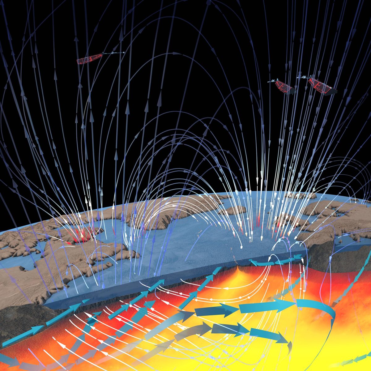 Swarm Satellites Use Magnetic Signals To Reveal Earth’s Hidden Ocean ...