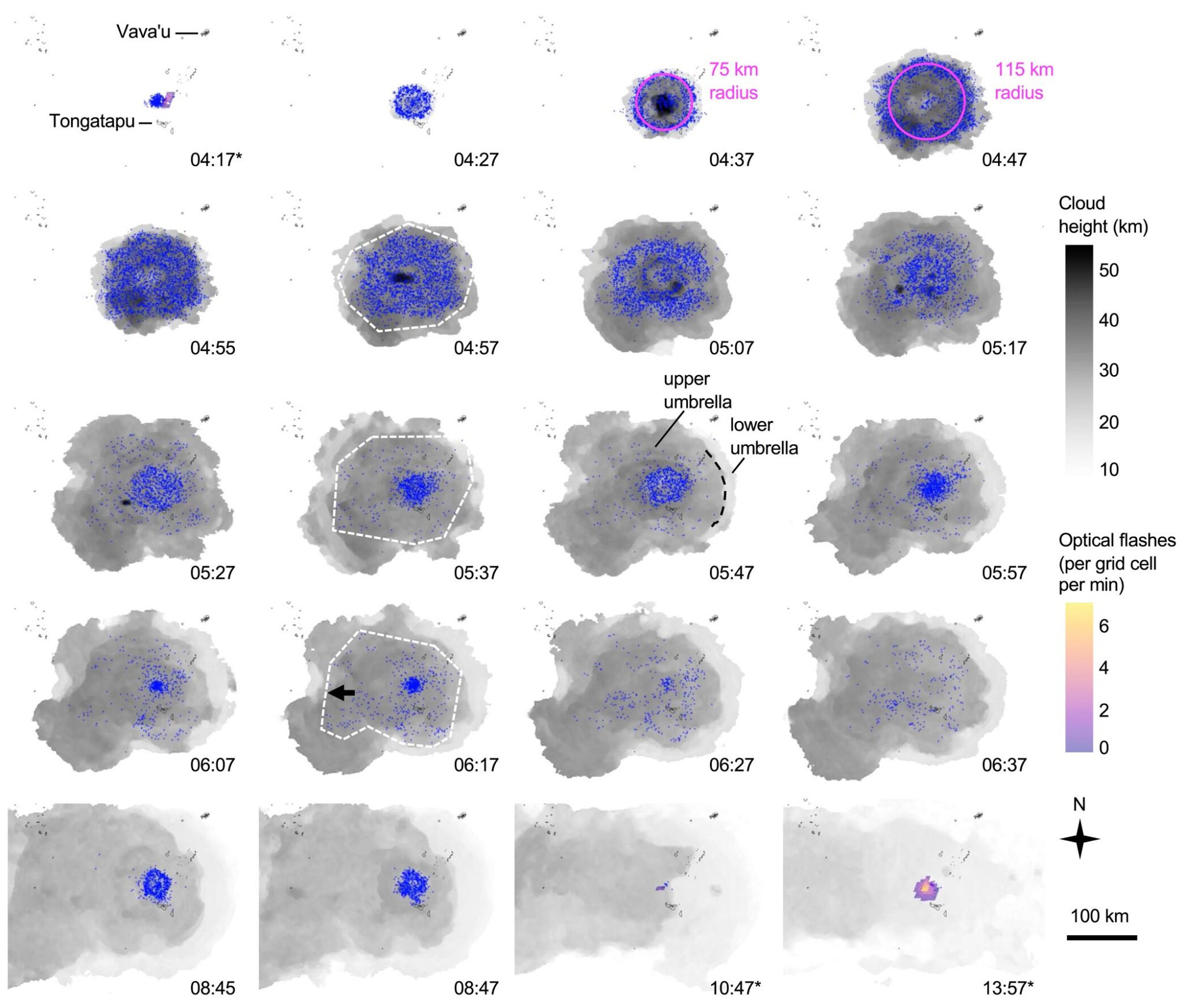 200,000 Lightning Flashes – Tonga’s Hunga Eruption Produced the Most ...