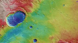 New ESA Image of Craters within the Hellas Basin on Mars