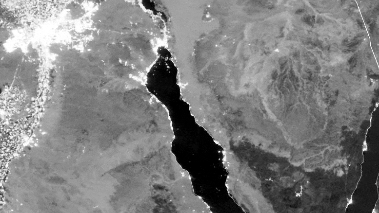 NASA Satellites Capture Traffic Jam on the Suez Canal